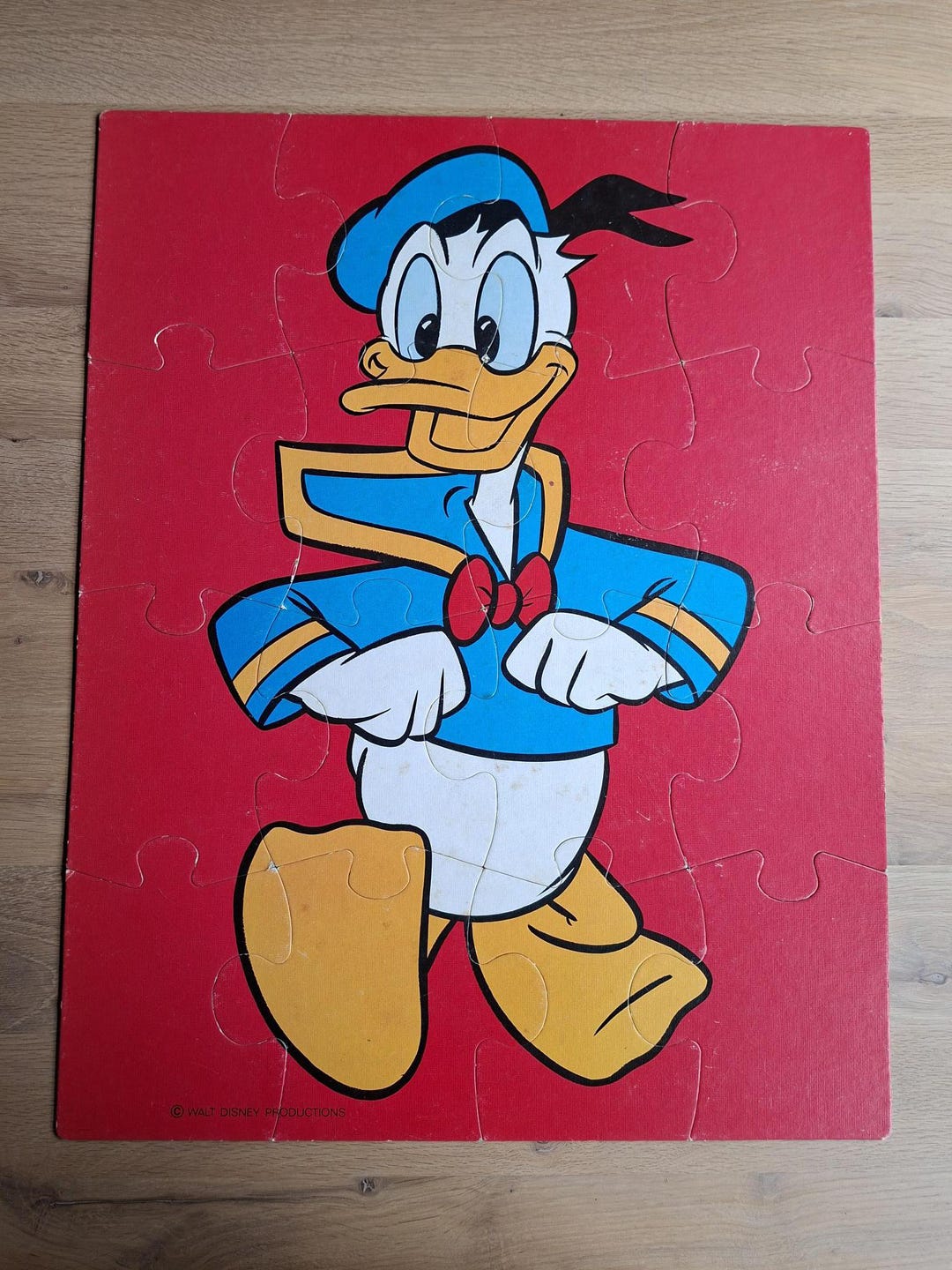 Jigsaw Puzzle Donald Duck, Walt Disney, Floor Puzzle, 16 Pieces, Jigsaw ...