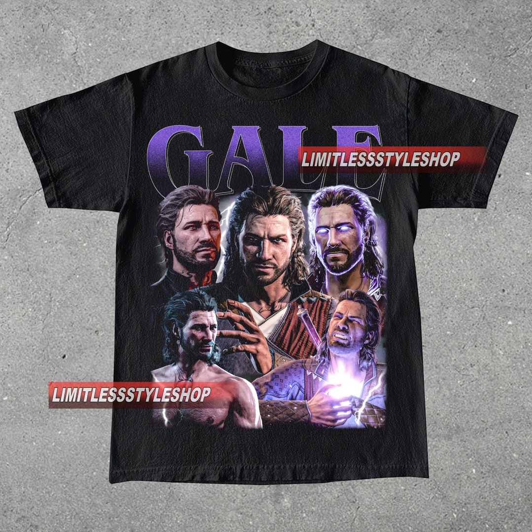 Vintage Gale Baldurs Gate 3 T-shirt, Unisex Man and Women Graphic Tee ...