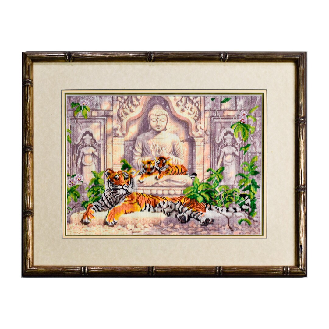 Buddha Painting, the Picture of Buddha is Hand-embroidered With Threads ...