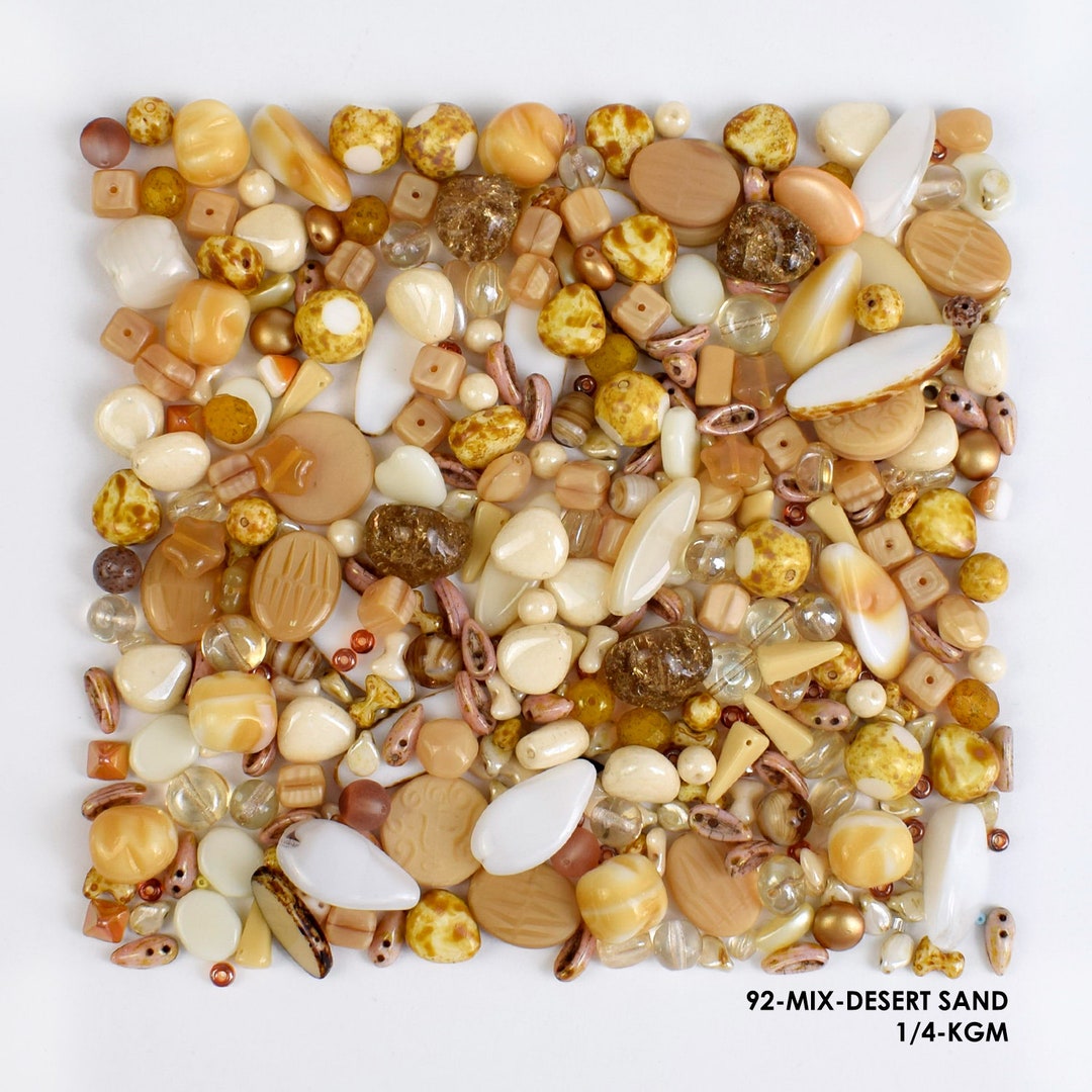 Unleash Your Creativity With Desert Sand Colors, Czech Beads in Desert ...