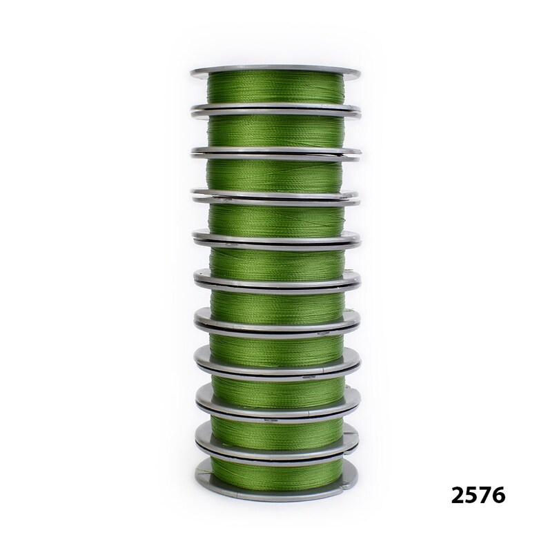 Strong Green Olive Thread for Beadworks, Thread Set Pack of 10, 100/200 ...