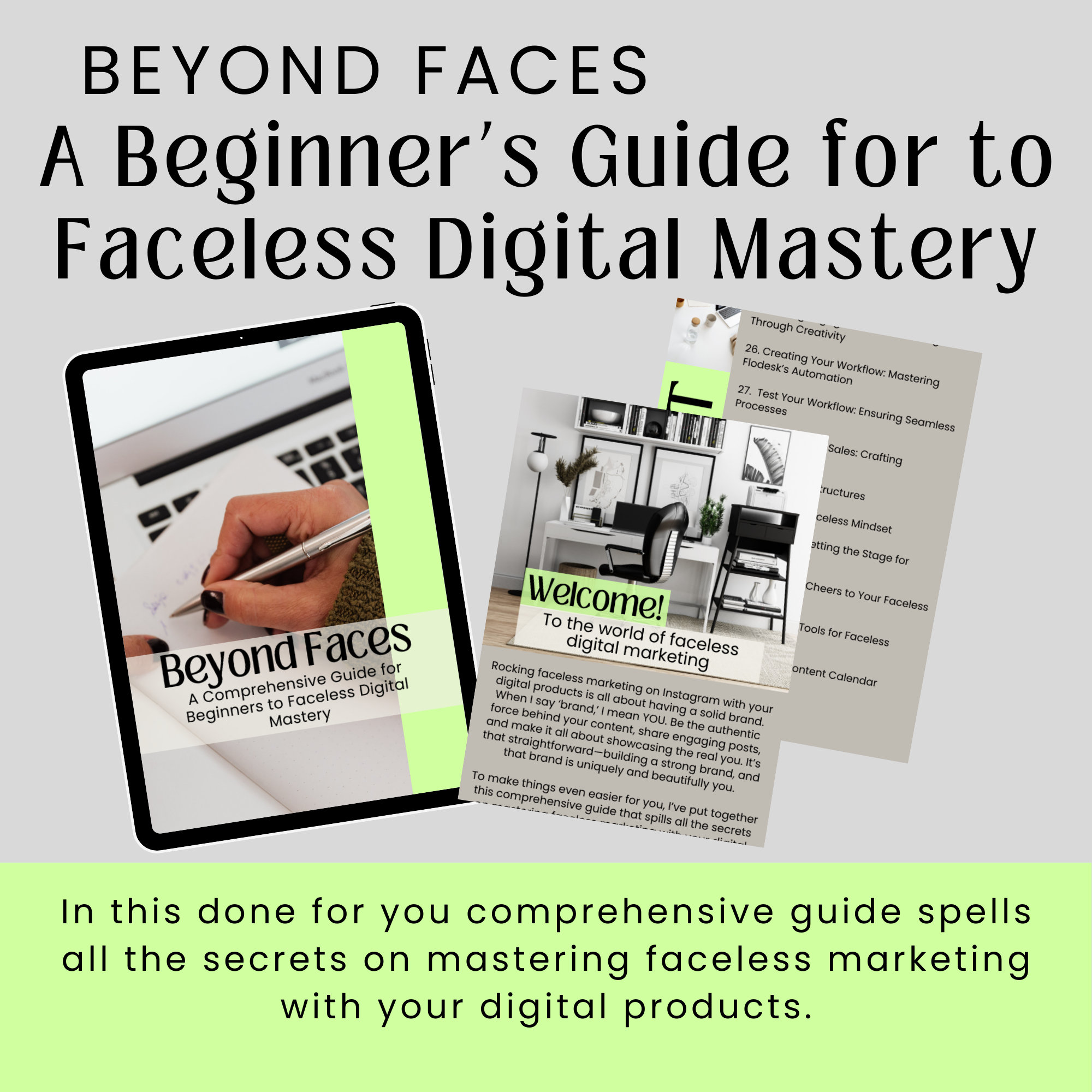 Faceless Marketing Beginners Guide With PLR, MMR and Canva Templates ...