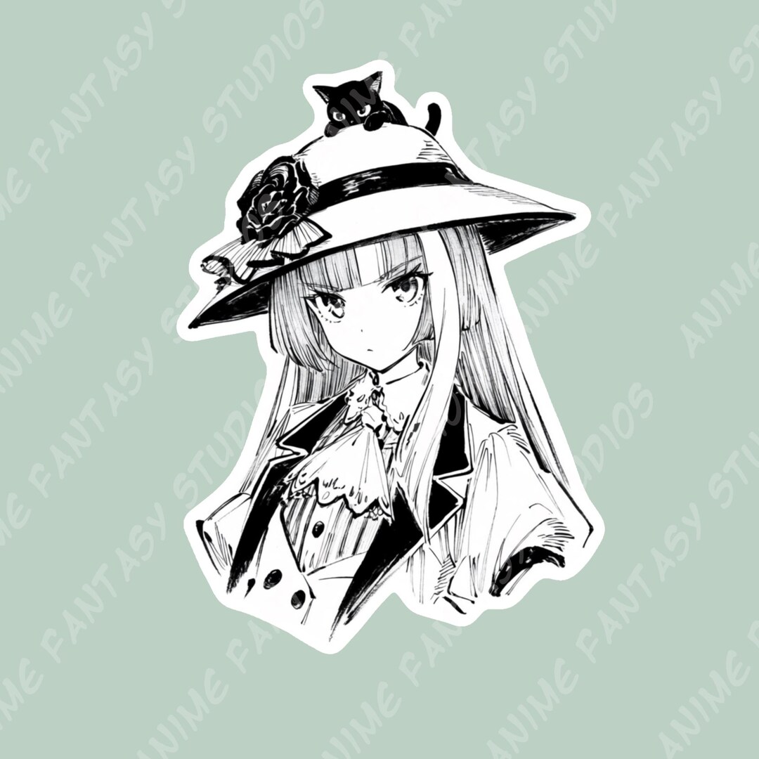 Anime Manga Girl Sticker 006 / Anime Manga Decal / Laptop Decals - Etsy