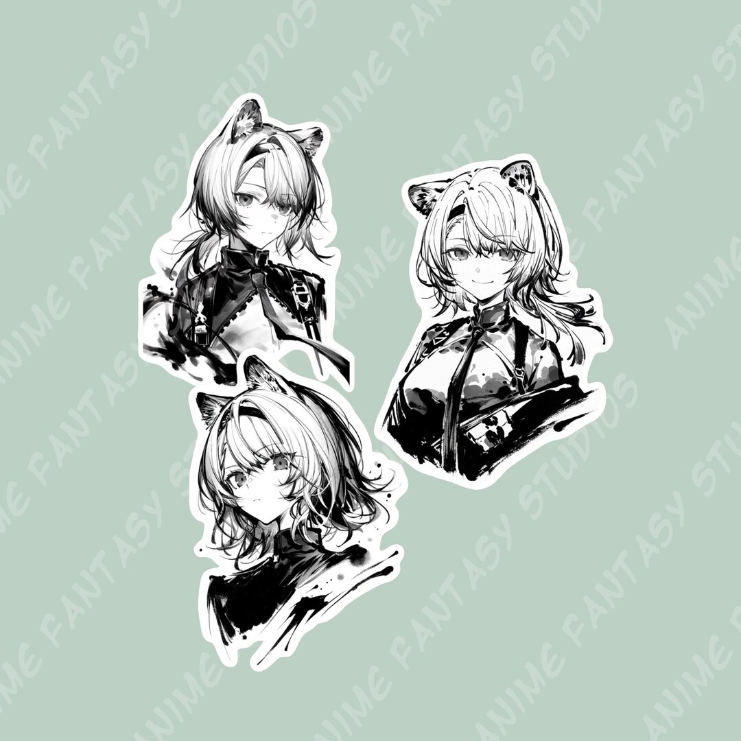 Anime Girl Sticker 3 Pack 001 / Anime Manga Decal / Laptop Decals - Etsy