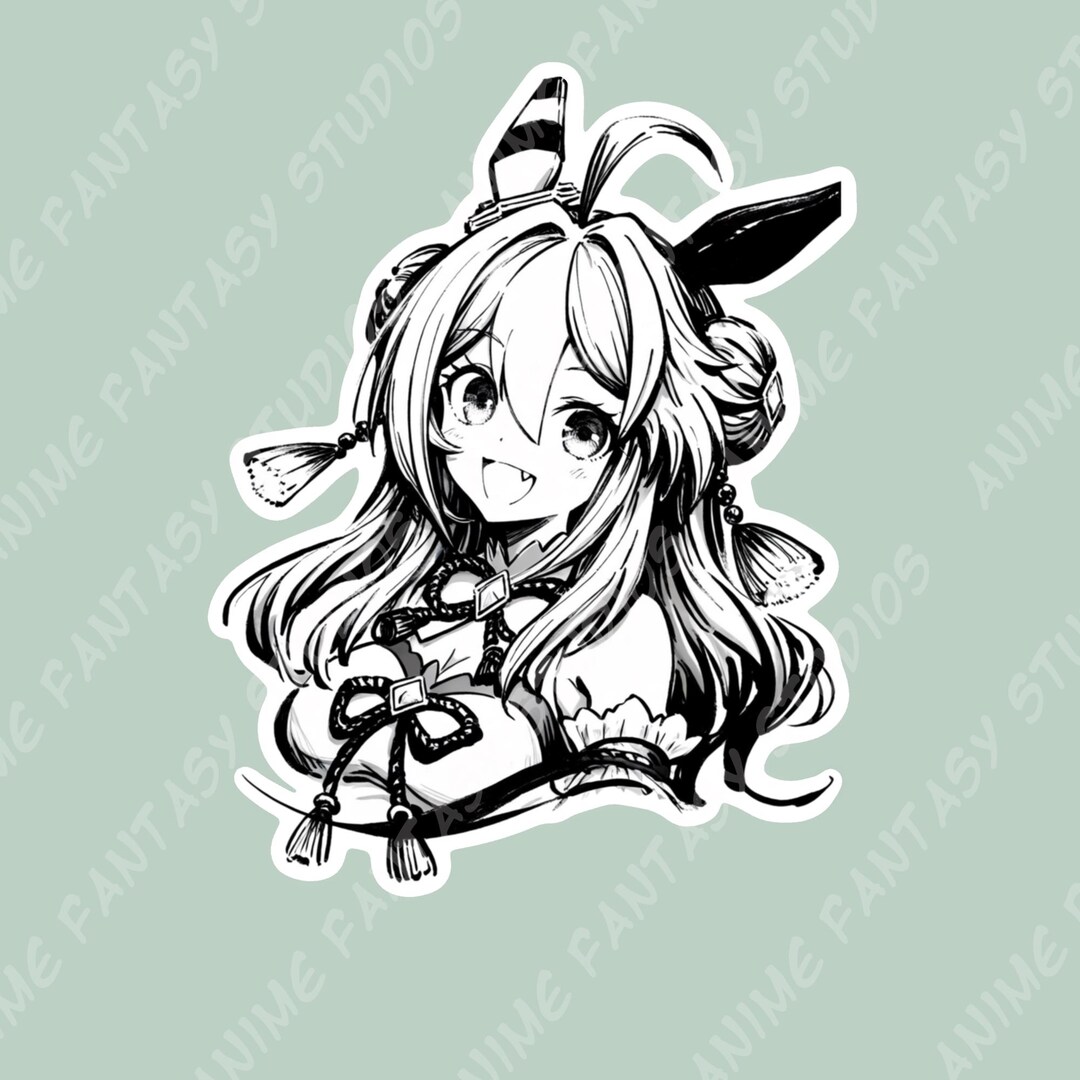 Anime Manga Girl Sticker 005 / Anime Manga Decal / Laptop Decals - Etsy