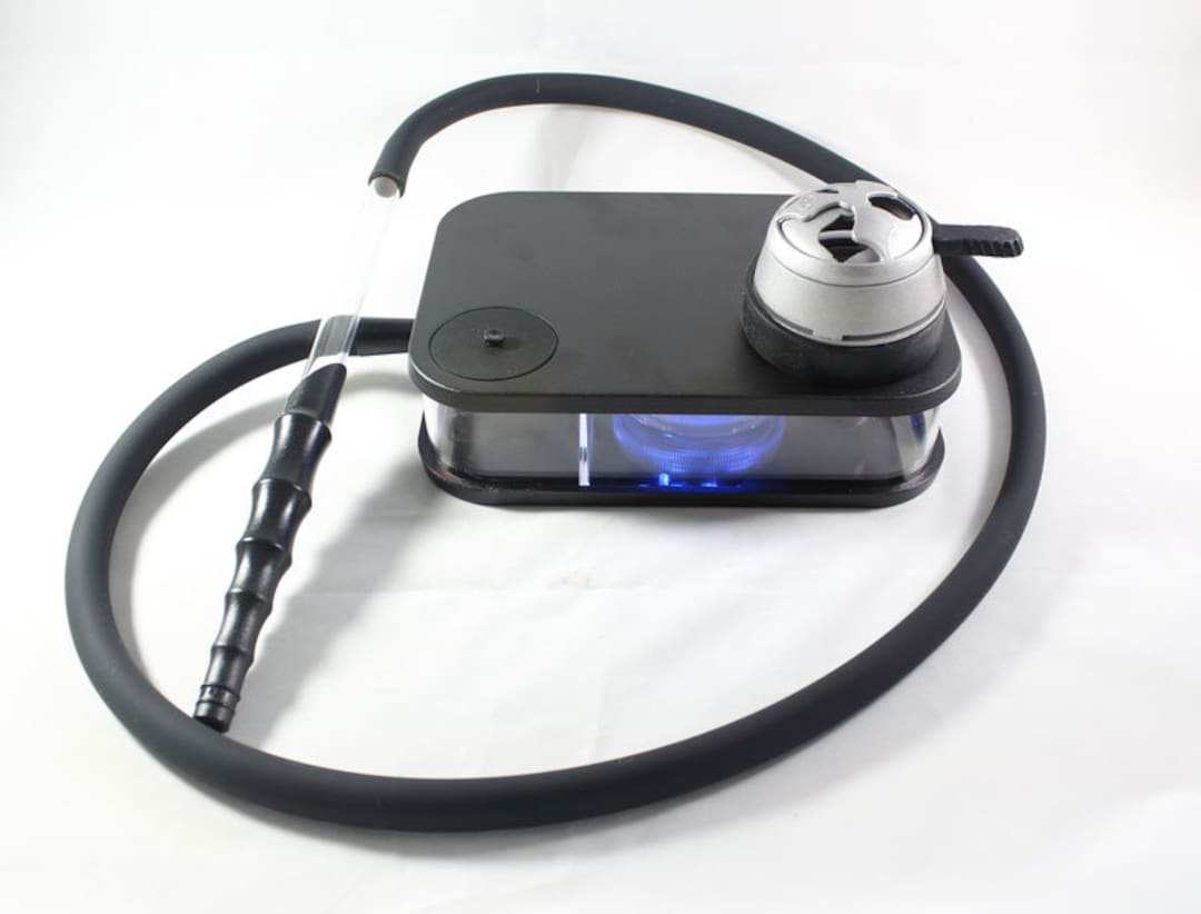 Portable Acrylic Hookah Shisha Set With LED Light || Free Carry Case - Etsy