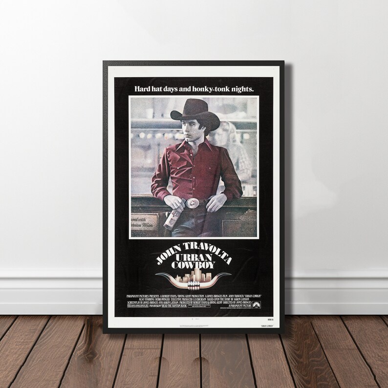 Urban Cowboy Movie Poster,film Fan Collectibles,vintage Movie Poster ...