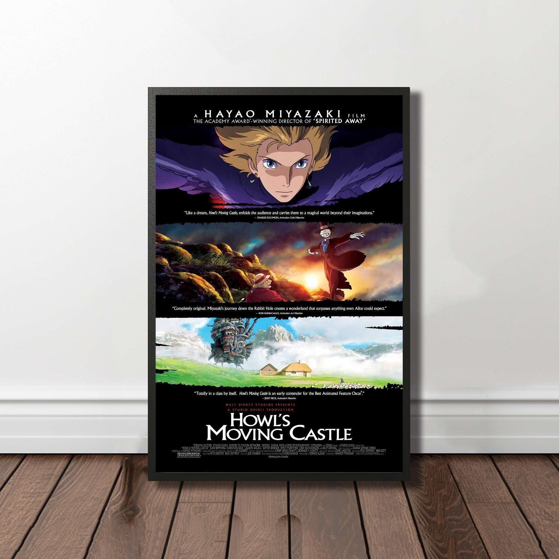 Howls Moving Castle Movie Poster,film Fan Collectibles,vintage Movie ...