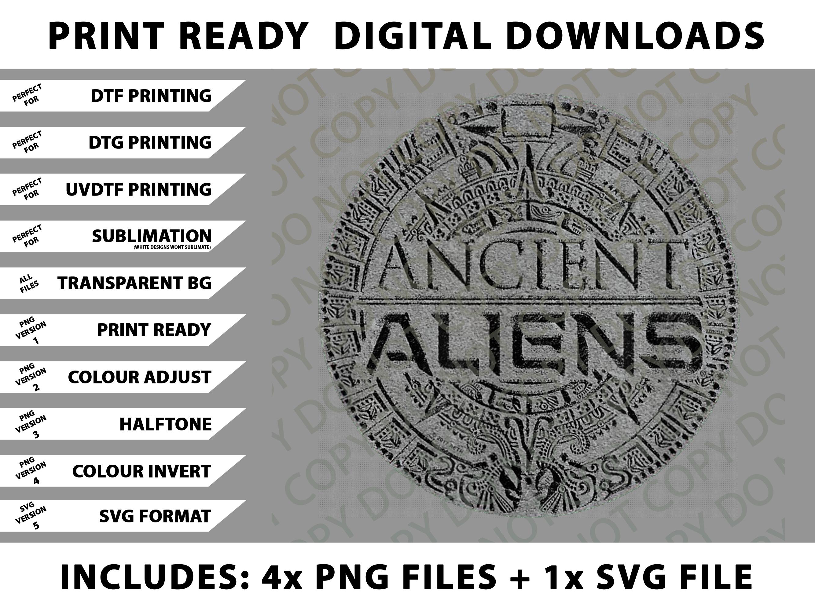 Ancient Aliens Png Bundle, SVG Files, Digital Downloads - Etsy