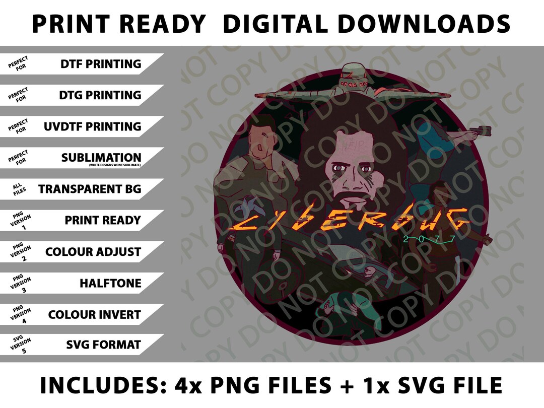 Cyberbug 2077 Png Bundle, SVG Files, Digital Downloads - Etsy