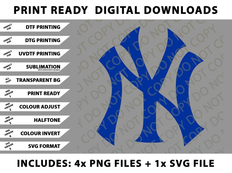 Yankees Blue Art N1101 Png Bundle, SVG Files, Digital Downloads - Etsy