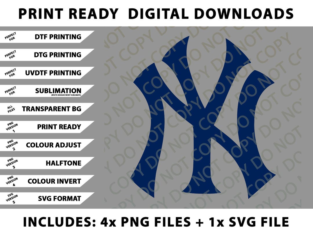 Yankees Blue Art N1101 Png Bundle, SVG Files, Digital Downloads - Etsy