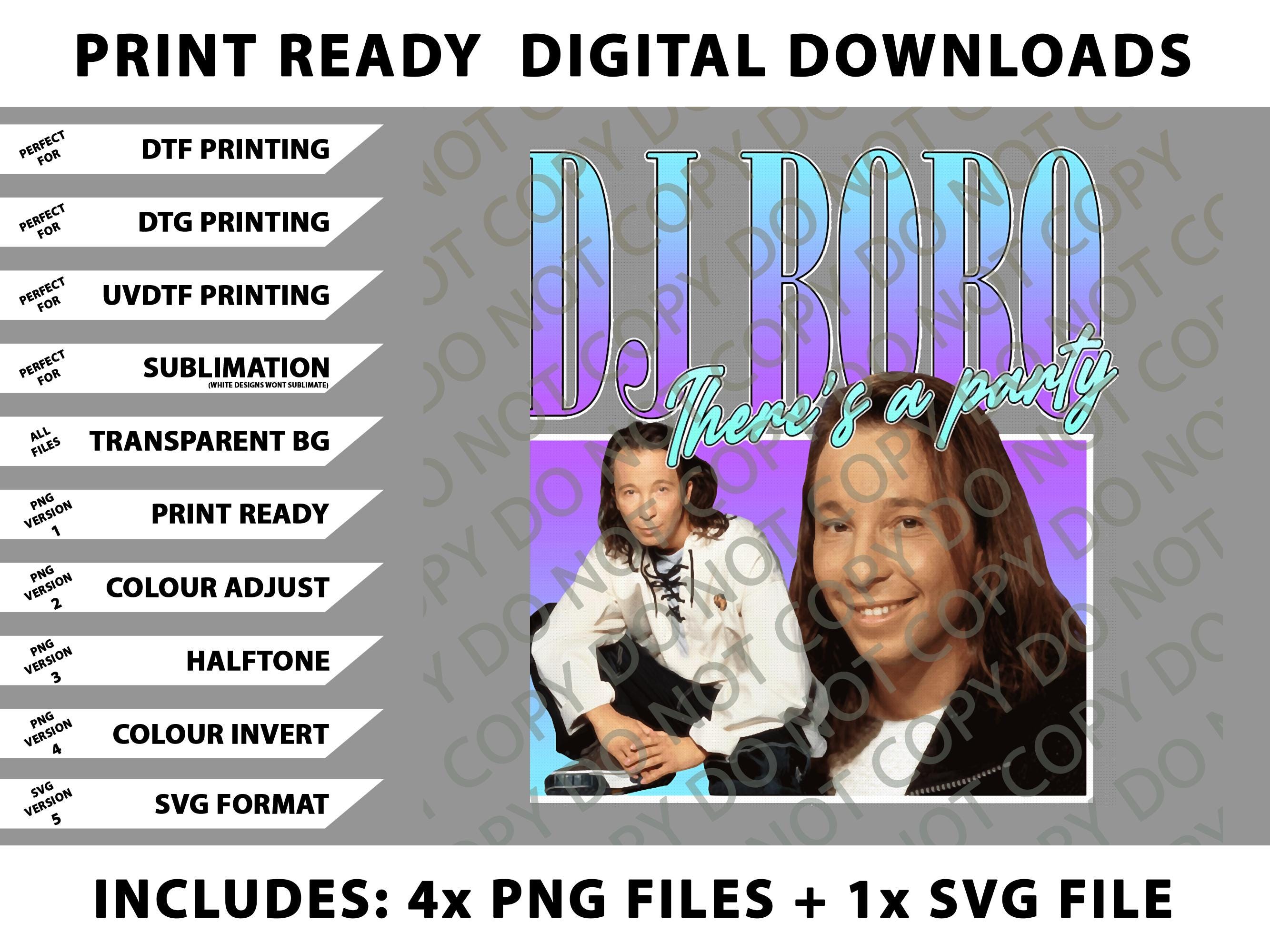 DJ Bobo 90s Style Eurodance Classic Png Bundle, SVG Files, Digital ...