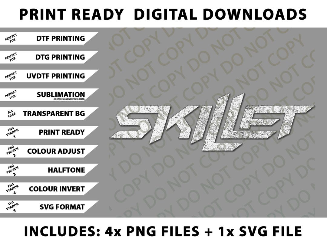 Skillet Logo Png Bundle, SVG Files, Digital Downloads - Etsy