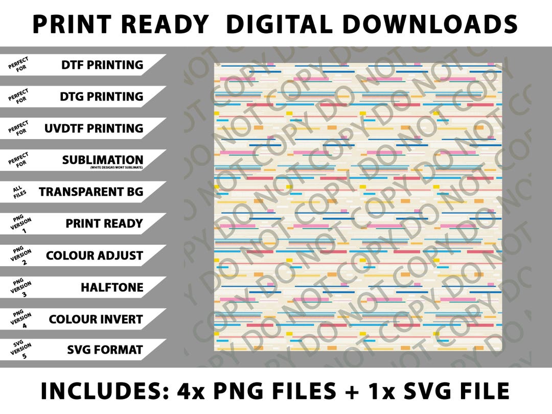 Morse Code Pastel Pattern Png Bundle, SVG Files, Digital Downloads ...