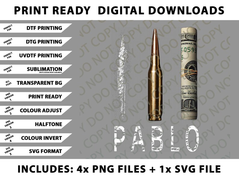 Pablo Escobar Shirt, Narcos Columbia Png Bundle, SVG Files, Digital ...