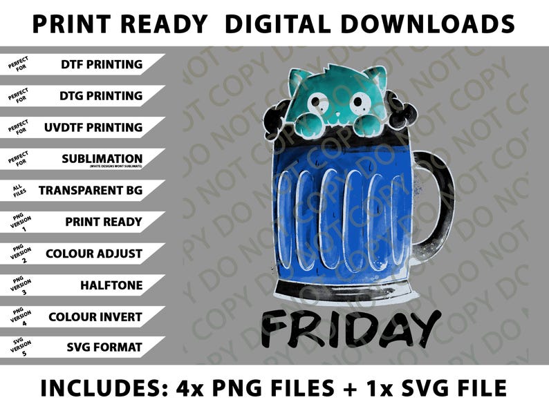 Friday Png Bundle, SVG Files, Digital Downloads - Etsy
