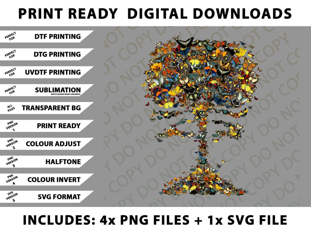 Atomic Butterfly Png Bundle, SVG Files, Digital Downloads - Etsy