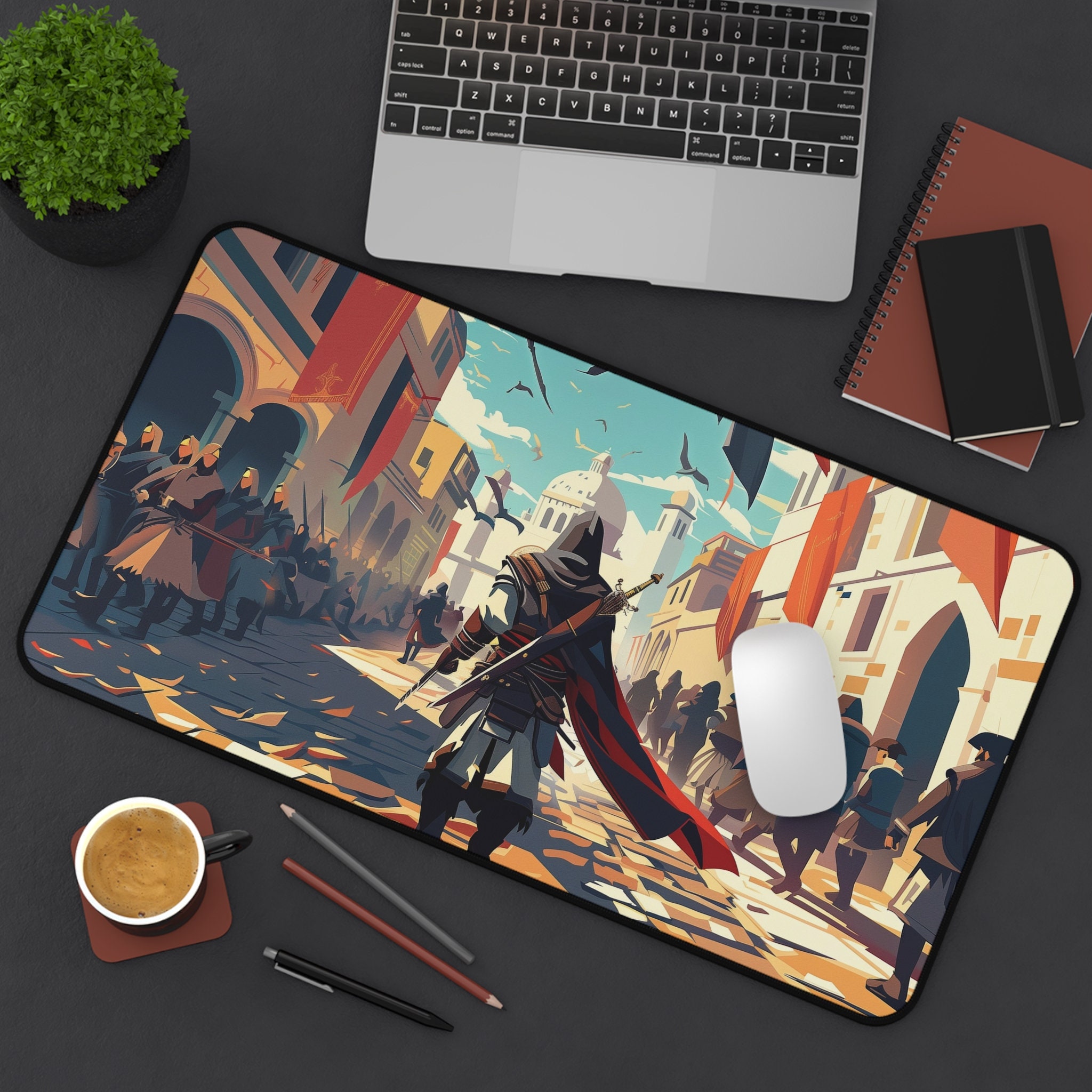 The Creed Assassin's Shadows Desk Pad Gift for Gamer Friend AC Mouse ...