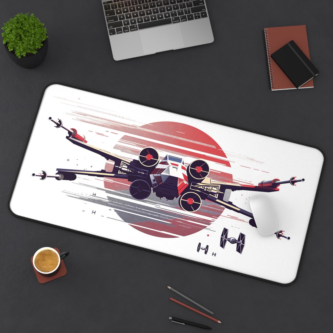 X Wing Mouse Pad Tie Fighter Desk Mat for Star Fan Wars Mouse Pad Gift ...