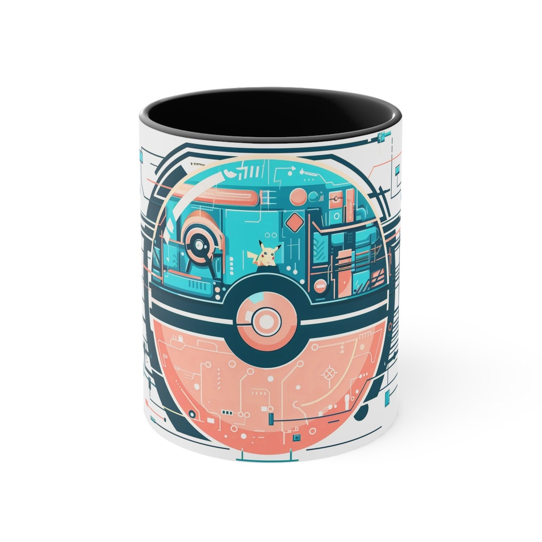Poke Mouse Pika Mug Gift for Anime Fan of Poke Manga Lover Ball Coffee ...