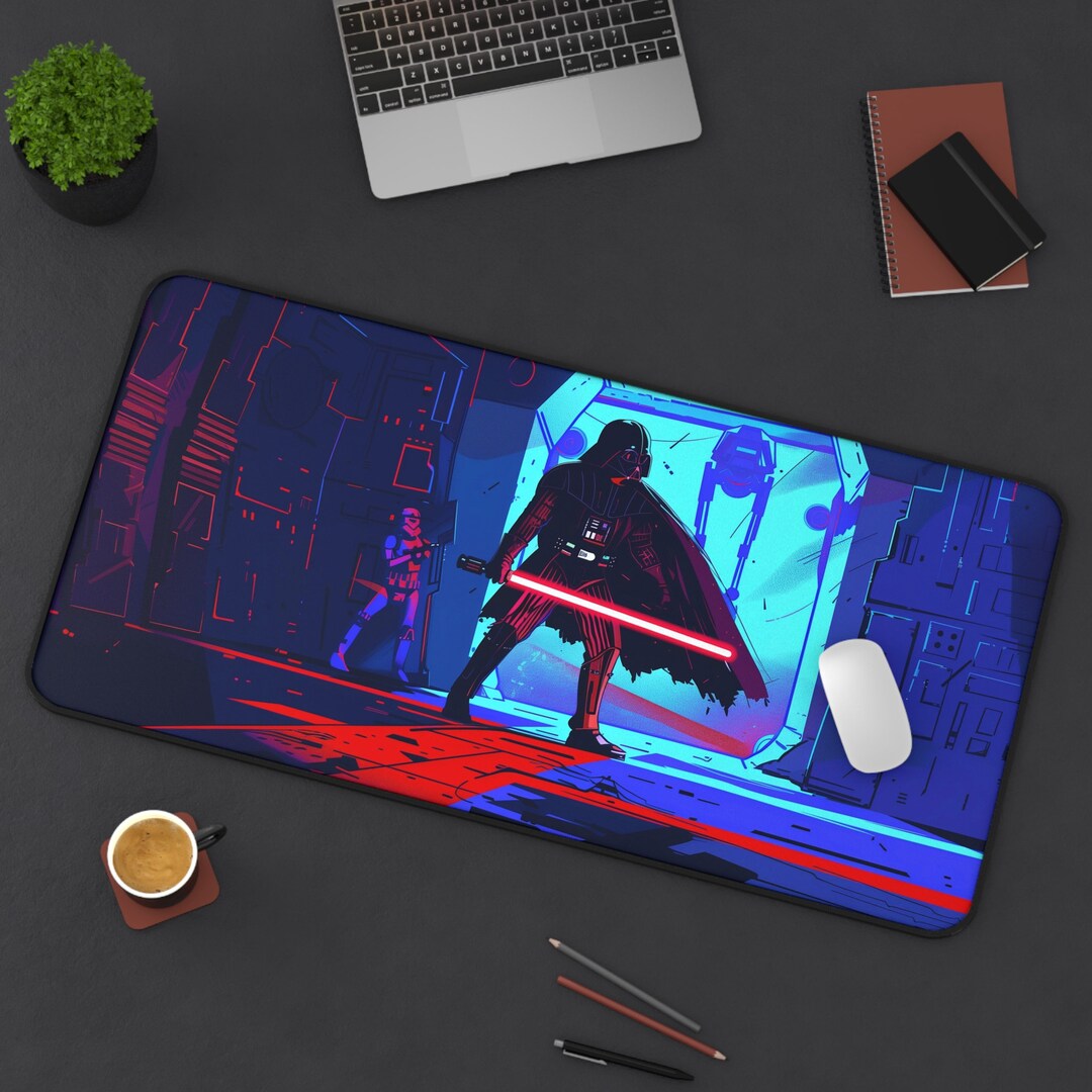 Vader Desk Mat for Scifi Fan of SW Tie Fighter ATAT Storm Troop Vader ...