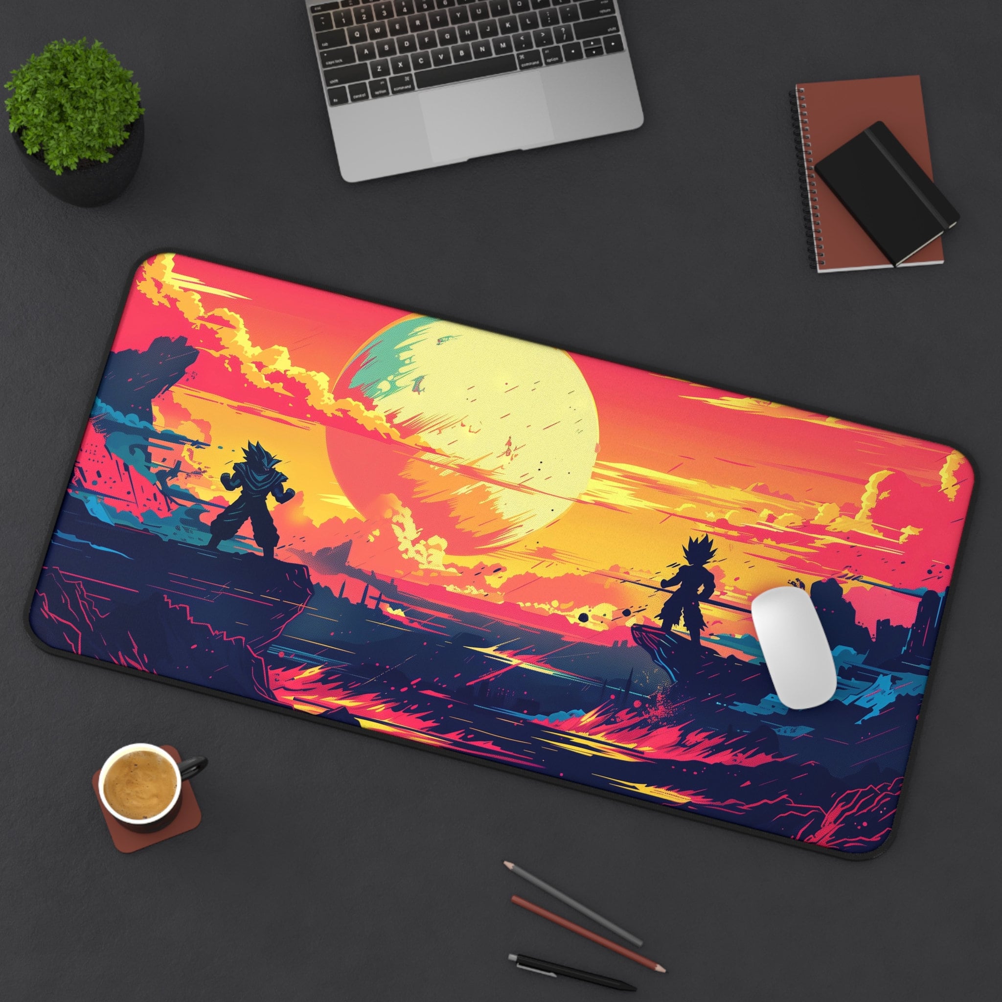 Goku Vs Vegeta Desk Mat DBZ Fan Desk Pad Gift for Boyfriend Fan of DBZ ...