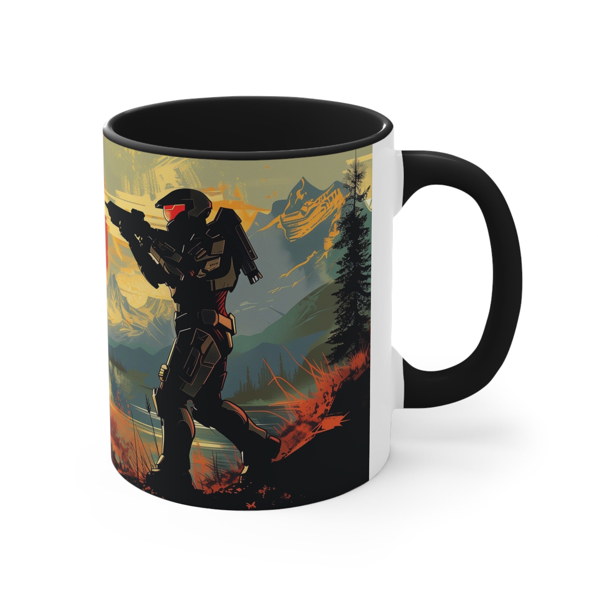 Master Chief Spartan Mug Game Coffee Mug Accent Coffee Mug 11oz Coffee ...