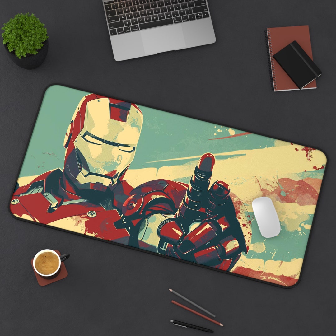 Iron Uncle Sam Gaming Mouse Pad Desk Mat Gaming Desk Pad Gift for Gamer ...