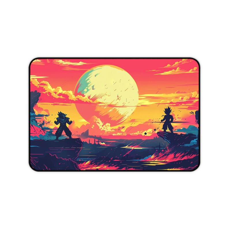 Goku Vs Vegeta Desk Mat DBZ Fan Desk Pad Gift for Boyfriend Fan of DBZ ...