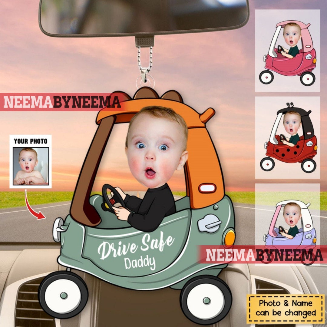 Drive Safe Daddy Personalized Car Photo Ornament 3 Hoc5 - Etsy