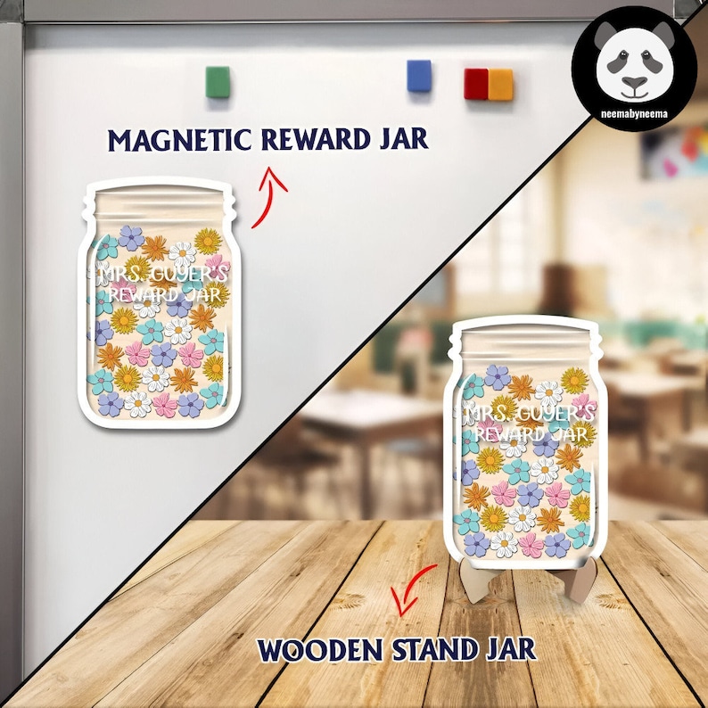 Personalized Reward Jar Magnet for Kids, Reward Jar Magnetic Classroom ...