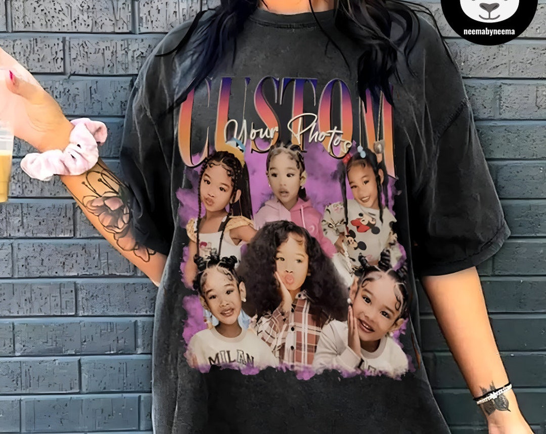 Custom Bootleg Rap Tee, Vintage Custom Funny Rap Shirt, Custom Photo ...