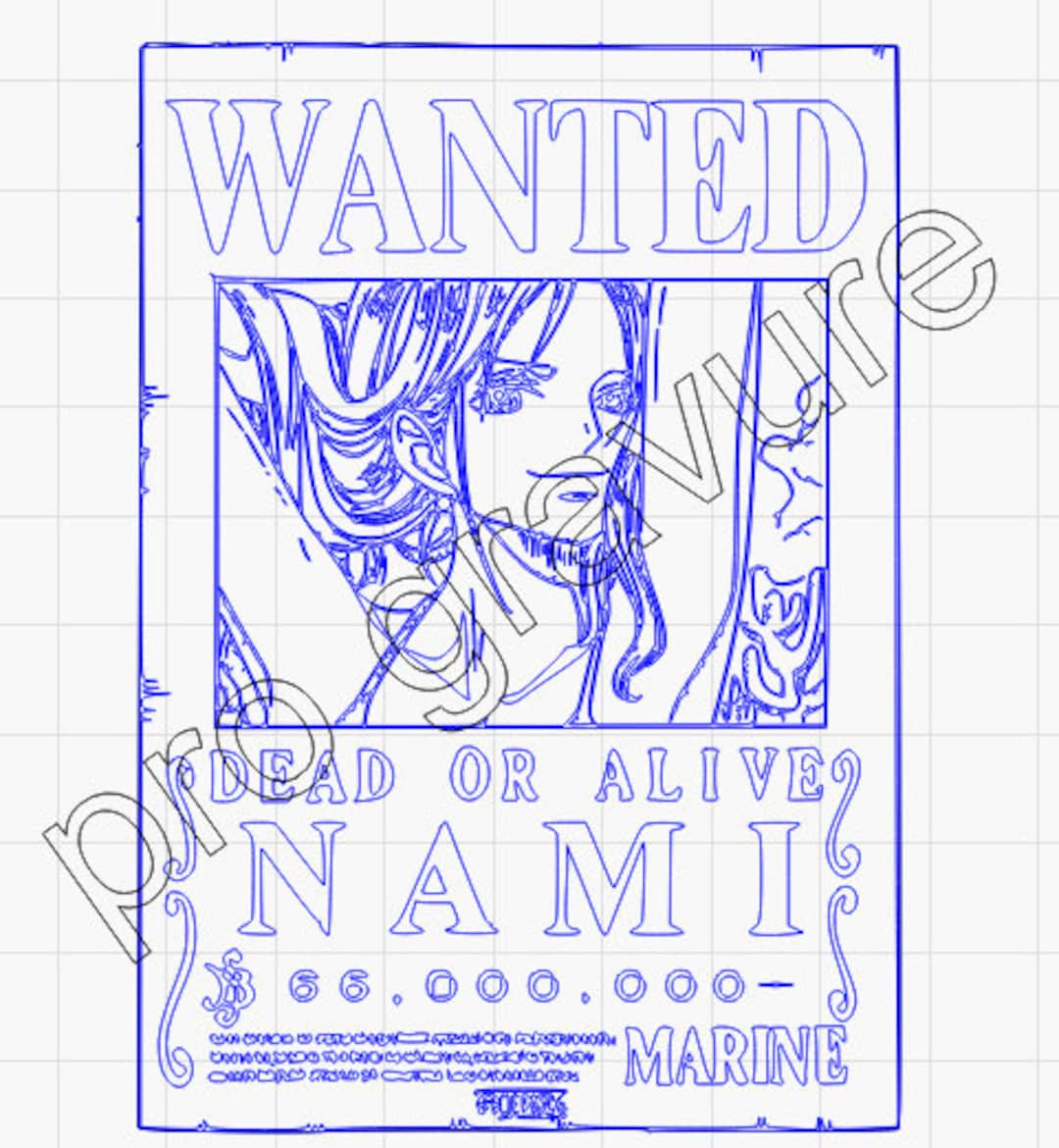 One Piece Wanted Svg File - Etsy