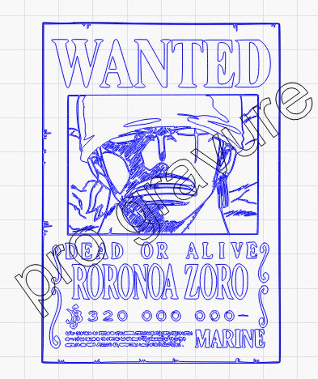 One Piece Wanted Svg File - Etsy