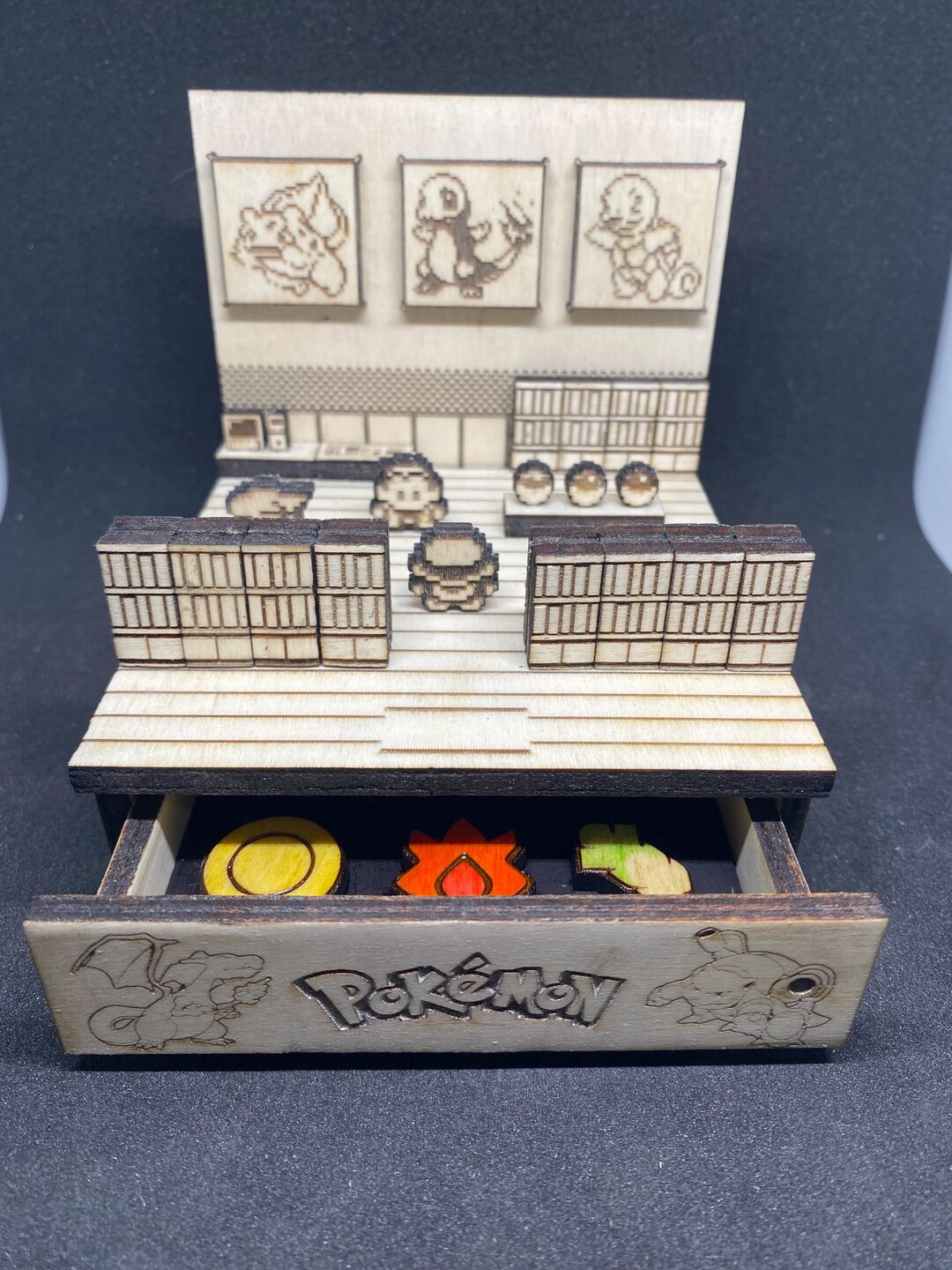 Pokémon Diorama Badge Drawer - Etsy