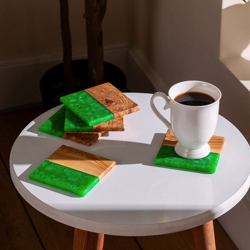 Epoxy Coasters - Etsy