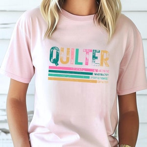 Quilt Lover Shirt, Comfort Colors® Quilter Tshirt, Quilter Shirt, Retro ...