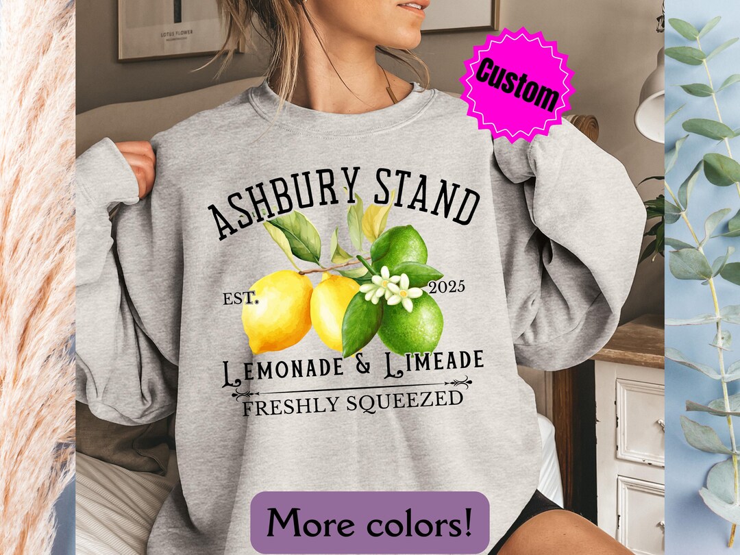 Custom Lemonade Business Sweatshirt Retro Limeade Crewneck Lemonade ...