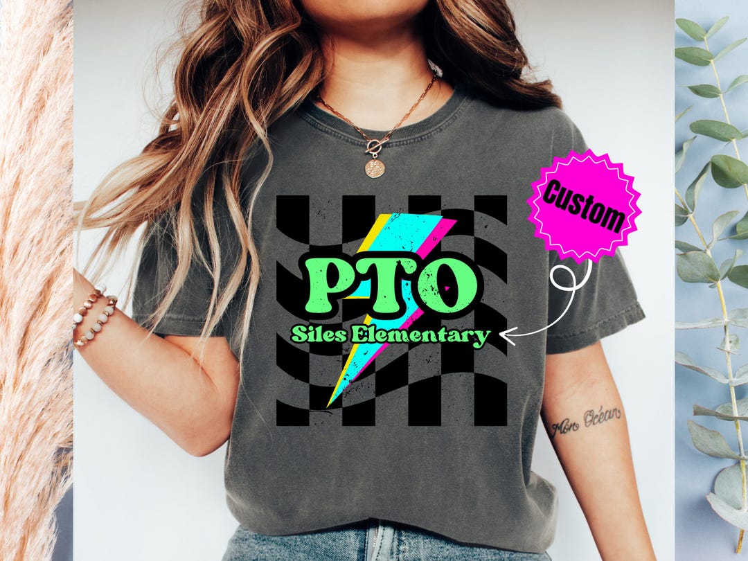 Custom PTO Shirt, Comfort Colors® Custom Pto T Shirt, Elementary Pto ...