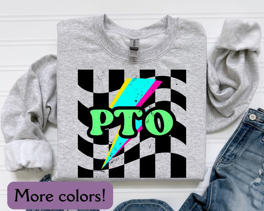 Retro PTO Sweatshirt, Neon Pto Sweatshirt, Elementary Pto Top ...