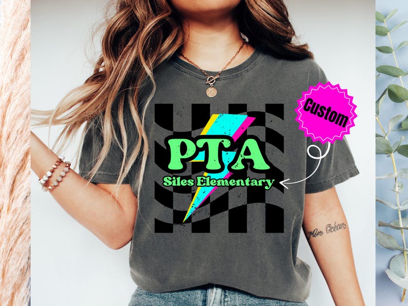 Custom PTA Shirt, Comfort Colors® Custom Pta T Shirt, Elementary Pta ...