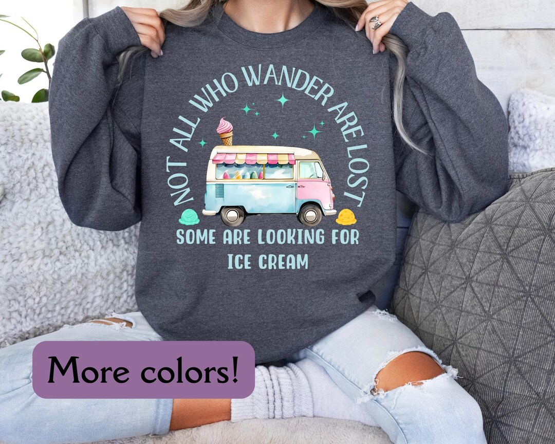 Ice Cream Truck Sweatshirt, Ice Cream Sweatshirt, Cute Ice Cream ...