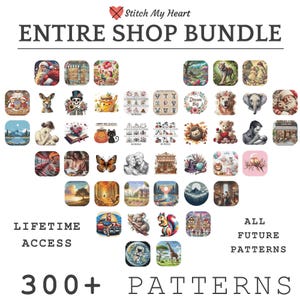 Blooming Book Cross Stitch Pattern – Digital PDF, Counted Cross Stitch ...