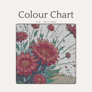 Blooming Book Cross Stitch Pattern – Digital PDF, Counted Cross Stitch ...