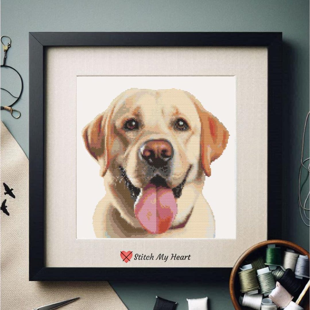 Golden Labrador Dog Cross Stitch Pattern PDF. Pattern Keeper Compatible ...