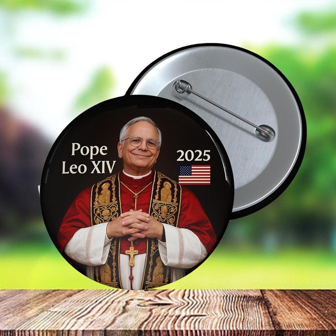 Leo XIV New Pope Pin, Pcatholic Flair, Iconic Souvenir, Unique Badges ...
