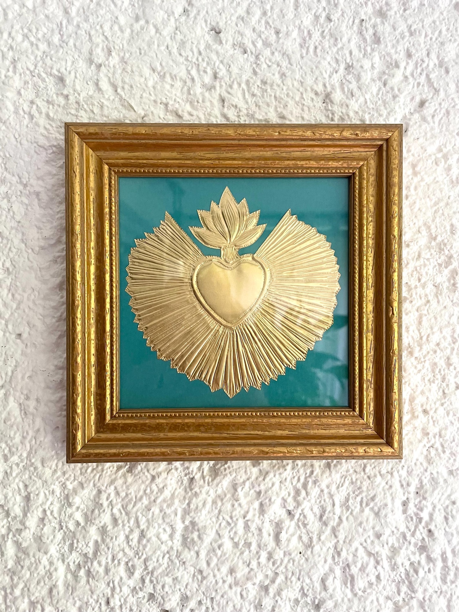 Ex-voto Sacred Heart With Sun Rays - Etsy