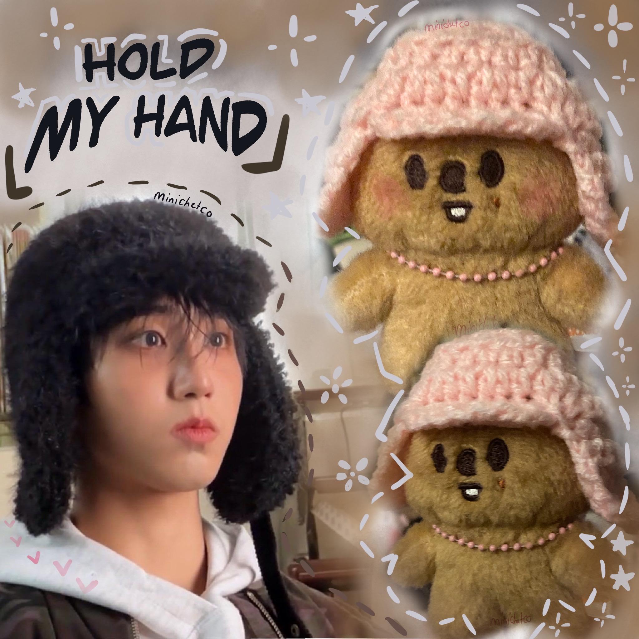 Stray Kids Skzoo Han Quokka Handmade Crochet Hold My Hand Hat for 10cm ...