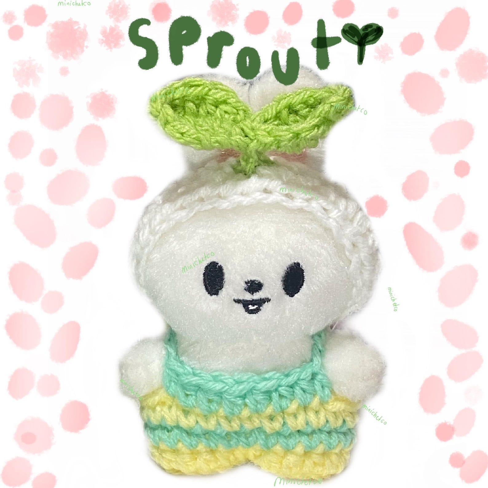 Stray Kids Skzoo Han Quokka Sprout Handmade Crochet Headband for 10cm ...